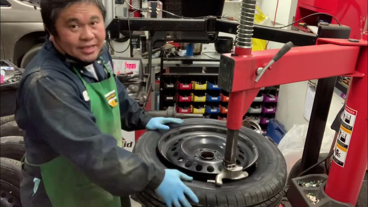 PART 2:FILIPINO TIREMAN IN CANADA...Destroying EXPIRE TIRES and OLD ...