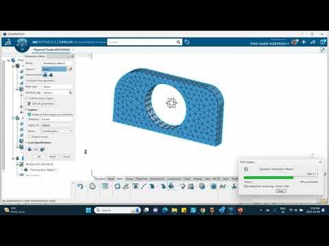 Tutorial 4, Meshing and Abstraction Shape 3DEXPERIENCE R2023x - YouTube