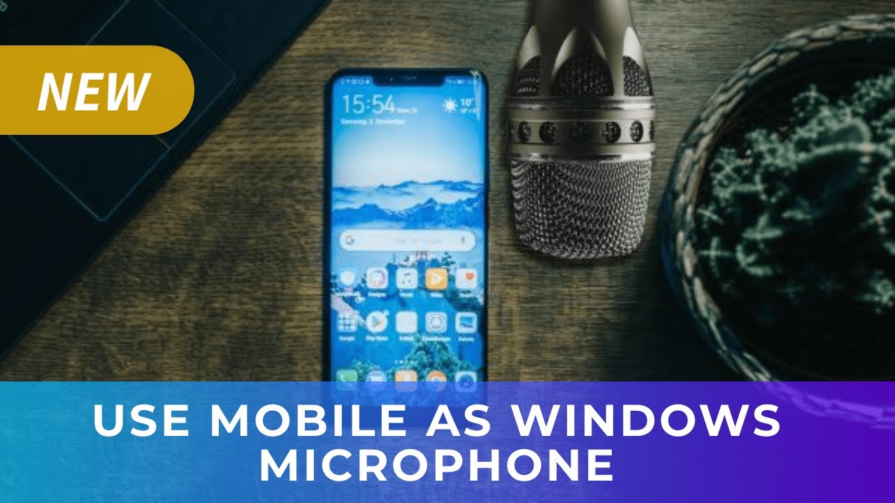 How to use an Android Phone/Tablet as a microphone for your PC - YouTube