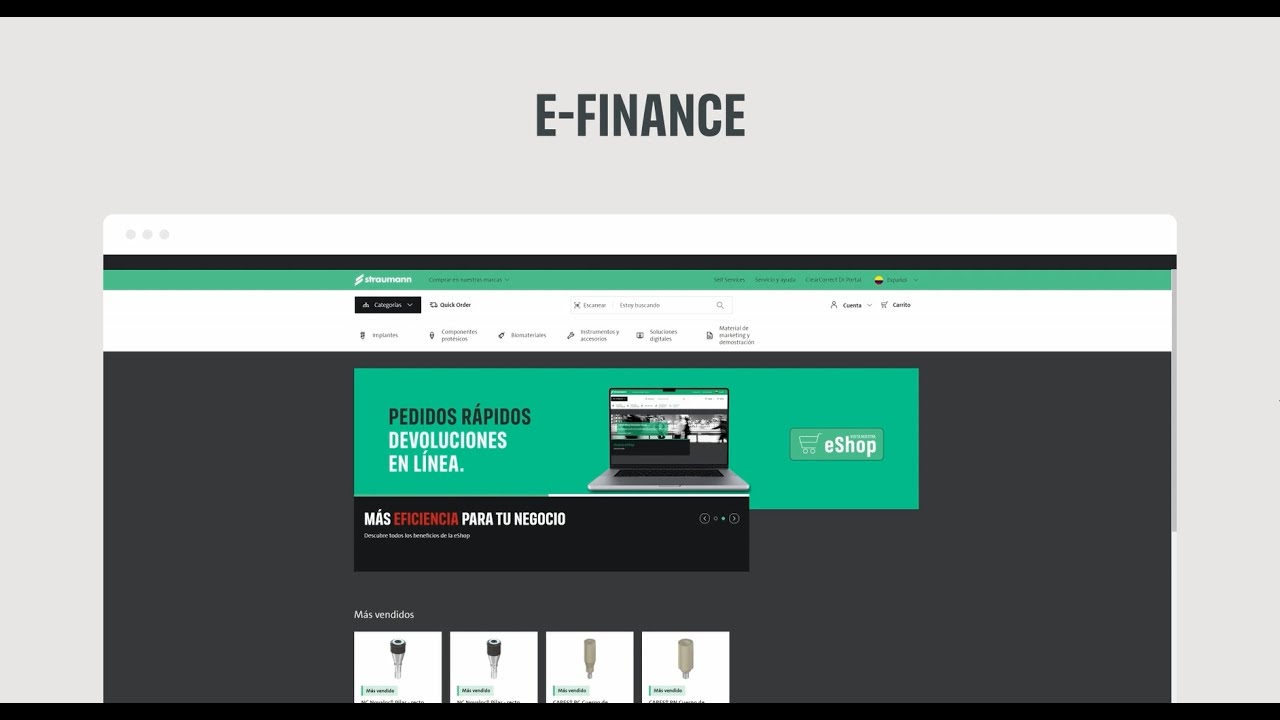 eFINANCE - Administre las finanzas de su cuenta Straumann - YouTube
