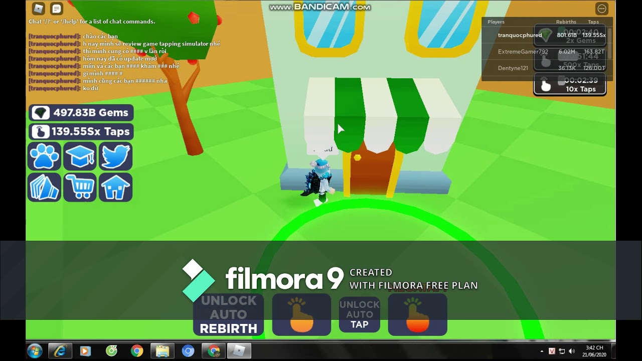 Tapping simulator | review update mới [space] |roblox - YouTube