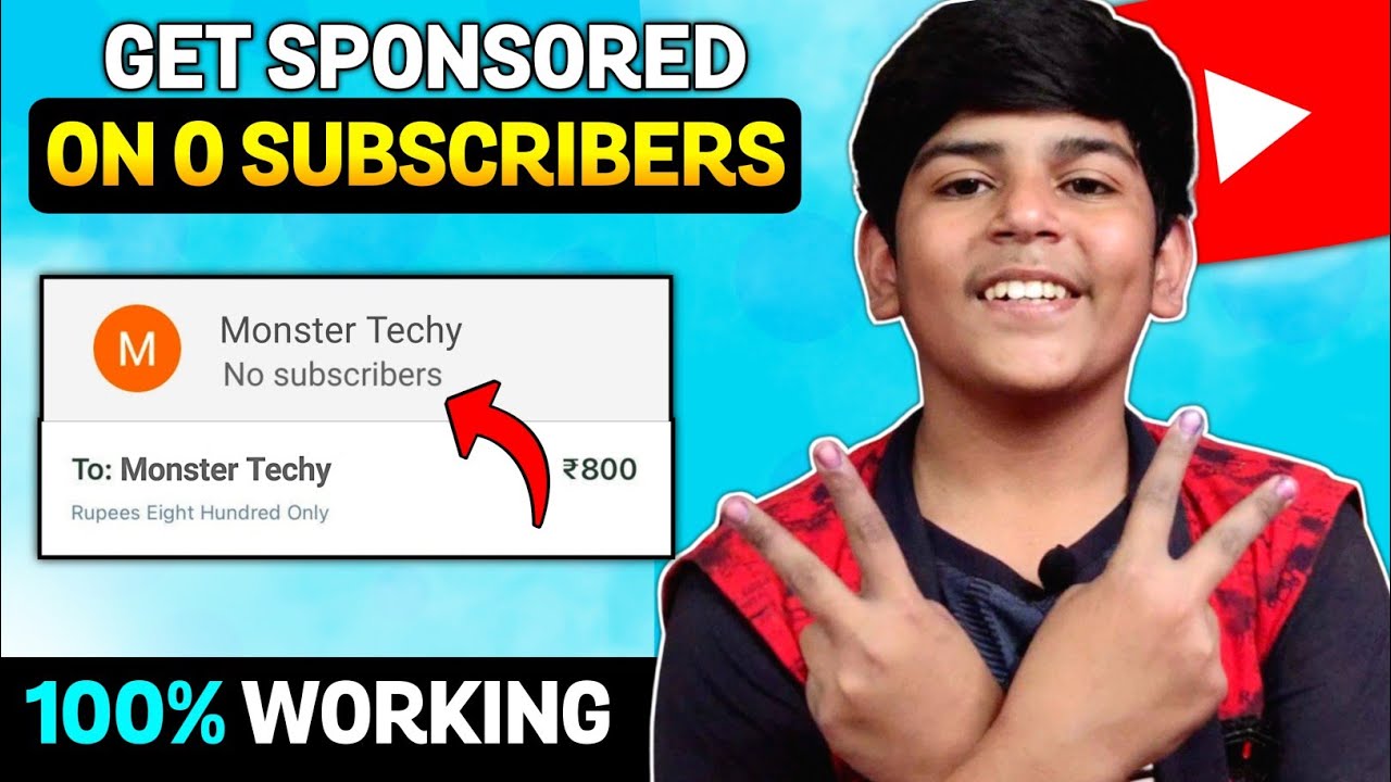 how to get sponsored on youtube | sponsorship kaise le | how to get ...
