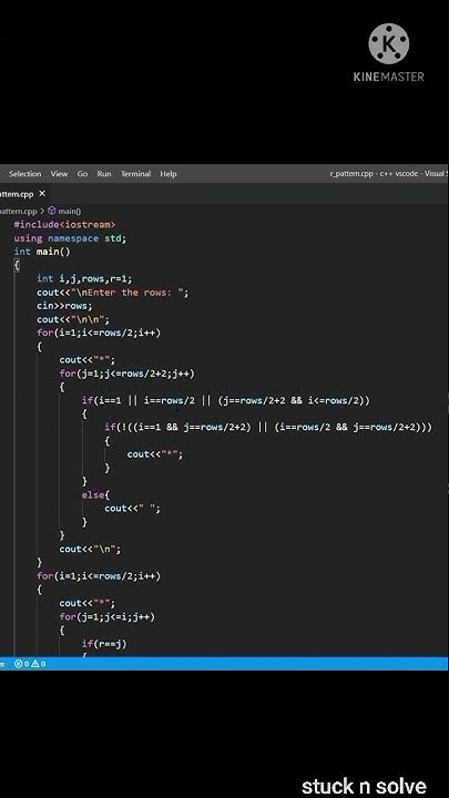 C++ program to print the letter R, whose size depends upon input| #shorts #cpp #coding - YouTube