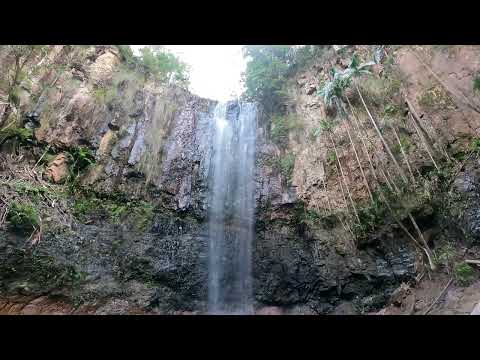 Hiking to the base of Boomerang Falls