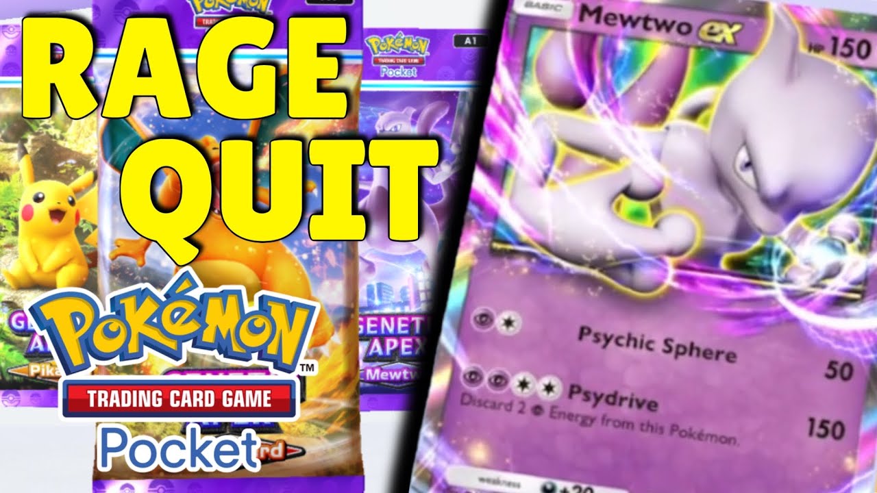 PIKACHU MAKES MEWTWO PLAYERS RAGE QUIT - Pokemon Pocket - YouTube