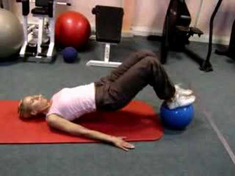 medicine ball leg extension - YouTube
