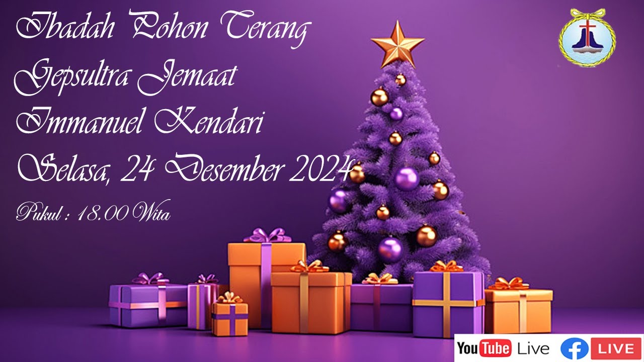 Ibadah Pohon Terang Gepsultra Jemaat Immanuel Kendari, 24 Desember 2024 ...