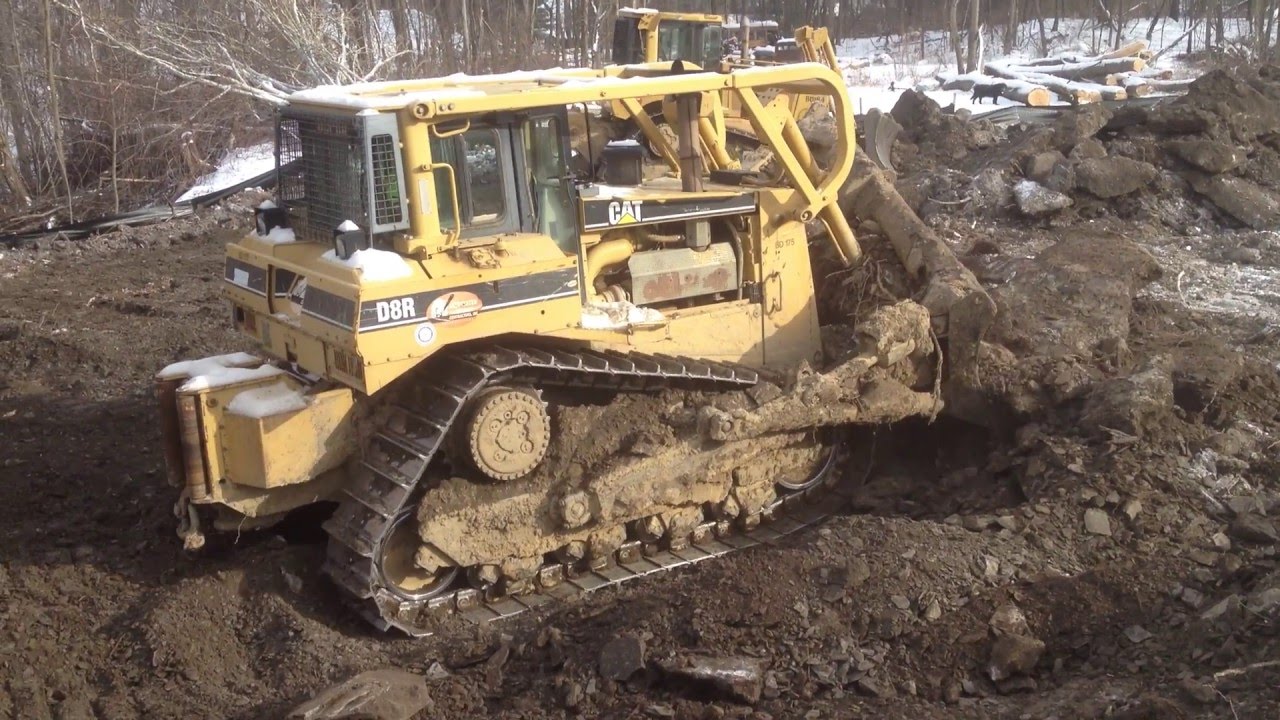 Dozer Building Right Of Way - YouTube