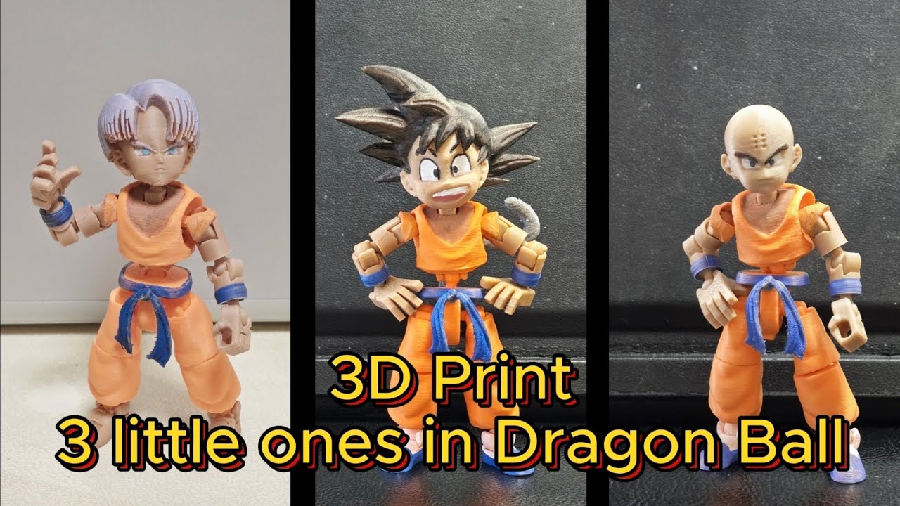 3D print 3 little ones in Dragon Ball - YouTube