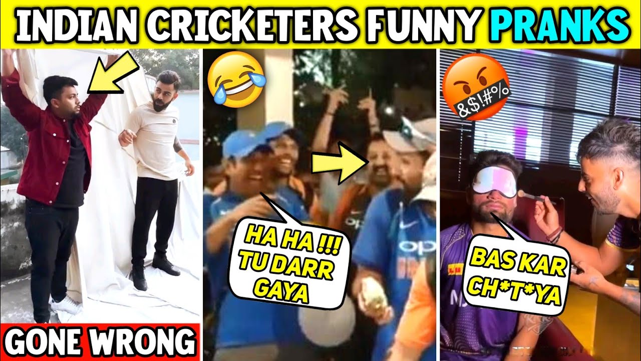 Indian Cricketers Who Did Some Funny Pranks With Their Teammates ...