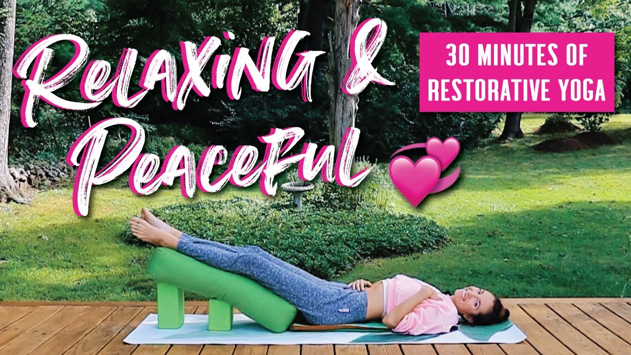 30 Minute Restorative Yoga | RELAXING & PEACEFUL | J Rock Yoga - YouTube