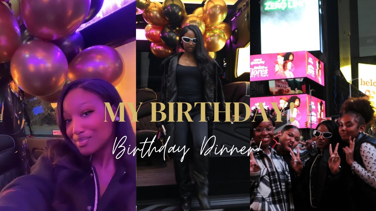 BIRTHDAY VLOG! PART 2: PARTY BUS + DINNER + PART - YouTube