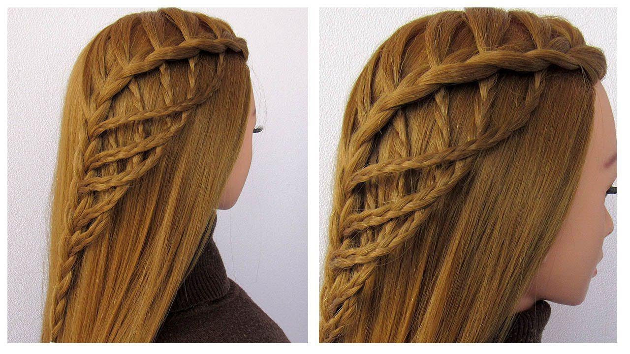 Amazing braided haistyle 🔹 New lace hairstyle tutorial 2020 🔹 Coiffure ...