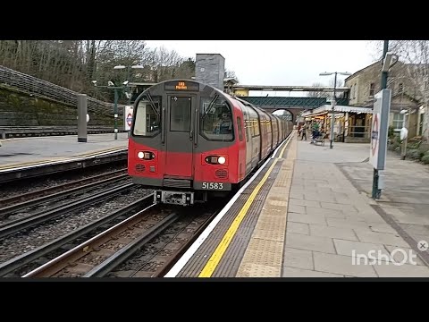 4 Northern line trains at Finchley Central - YouTube