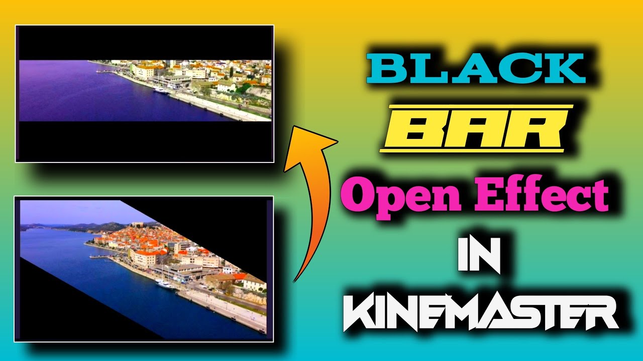 How To Make Black Bars Open Cinematic Effect In Kinemaster | Add ...