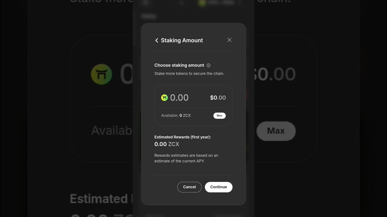 How stake ZCX . Zenchain. #zenchain - YouTube