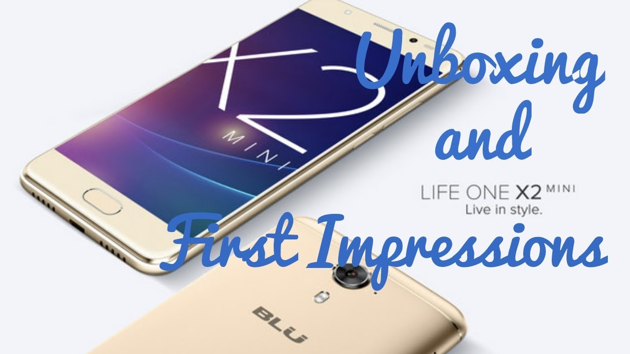 Blu Life One X2 Mini (gold) - Unboxing and First Impressions - YouTube