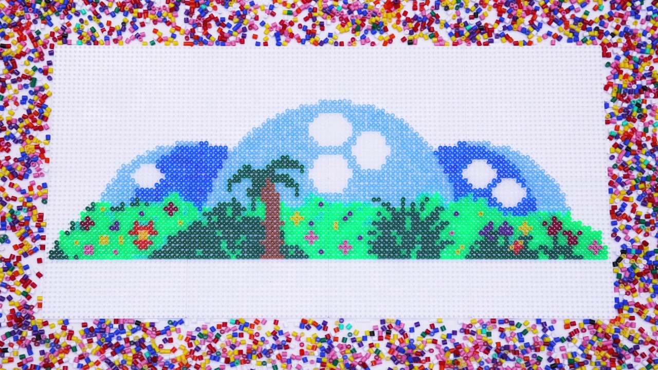 Hama bead animation of the Eden Project - YouTube