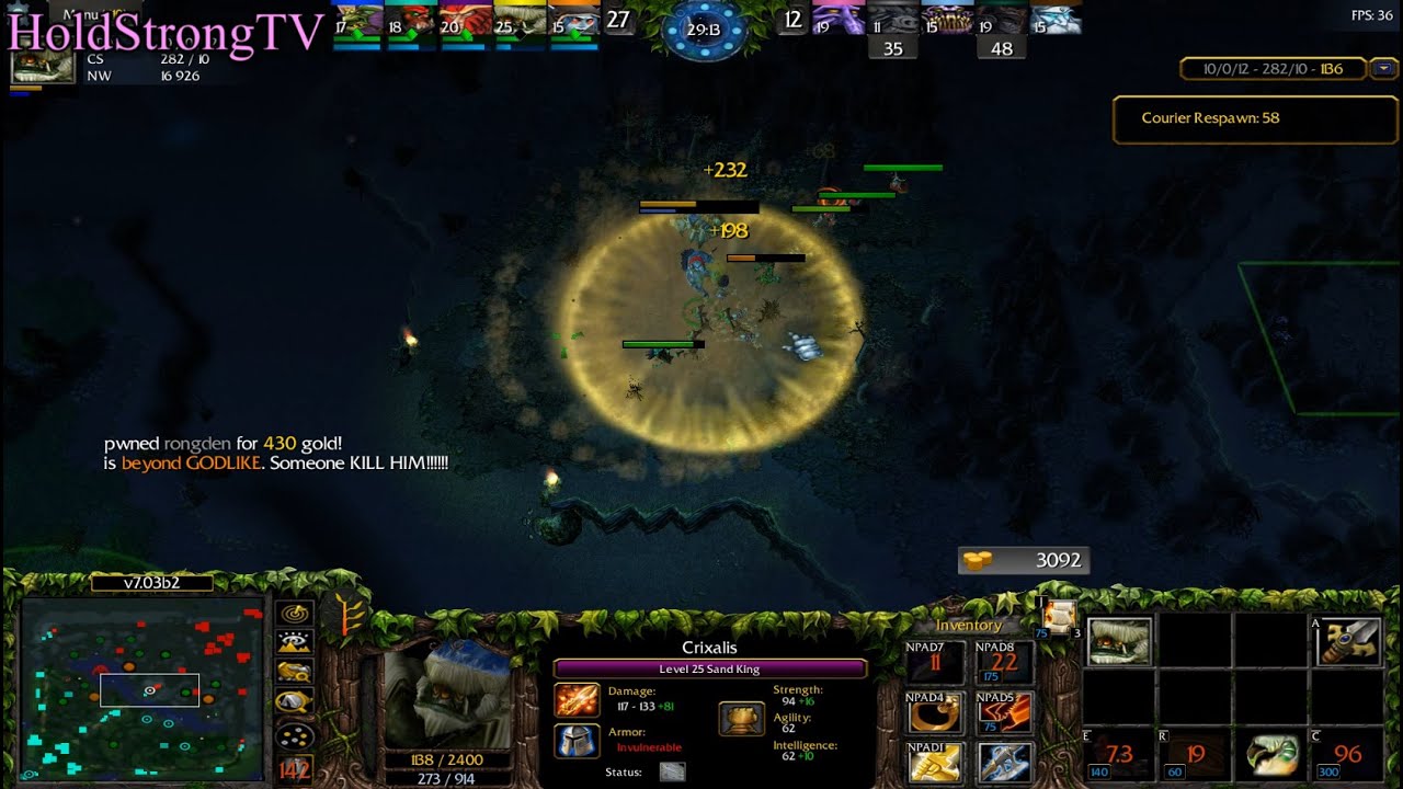 DOTA 1 Sand King Crixalis Beyond GODLIKE #3 - YouTube