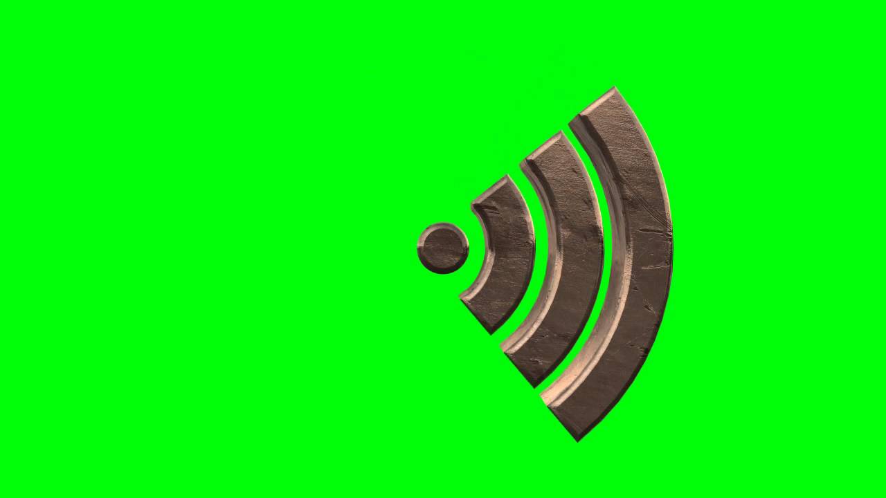 wifi logo in green screen best footage online - YouTube