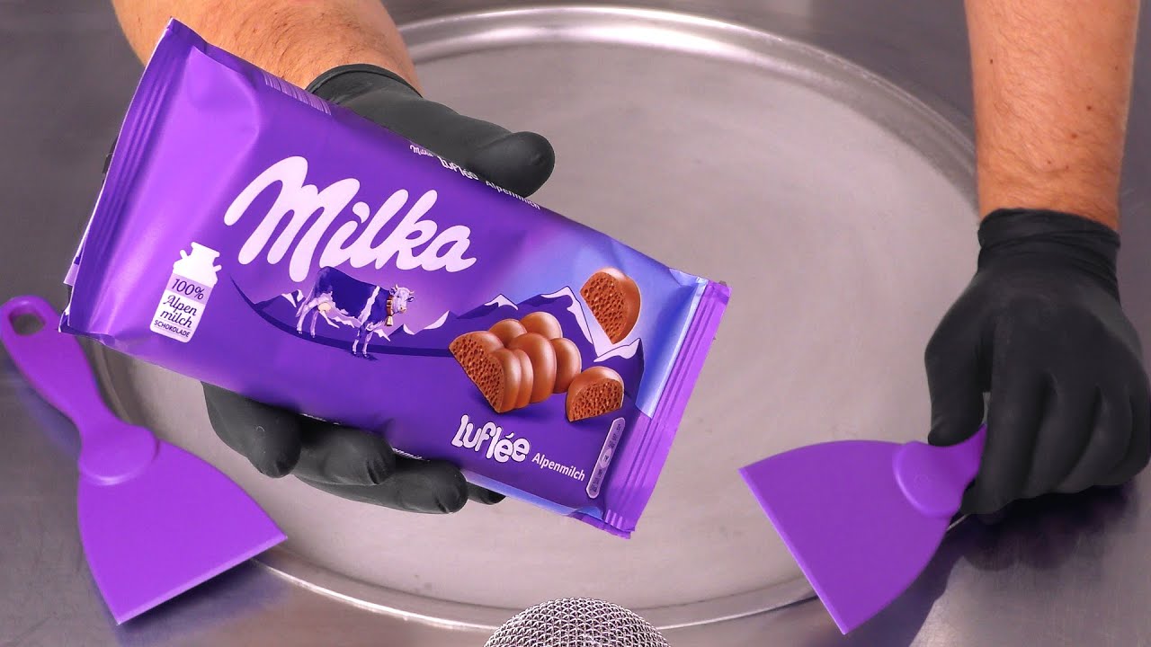 MILKA Chocolate Ice Cream Rolls - this is how to make REAL Chocolate ...