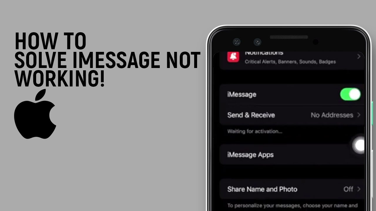How To Solve iMessage Not Working On iPhone [easy] - YouTube