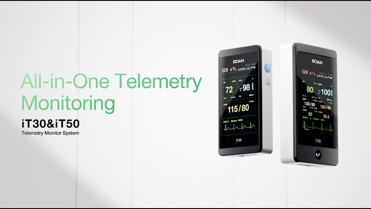 EDAN iT30/50: All-in-One Telemetry Monitoring - YouTube