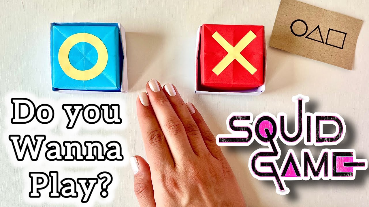 🟥 How to Make a Squid Game Vote Button 🟦 | DIY Paper Craft Tutorial 🎭 - YouTube