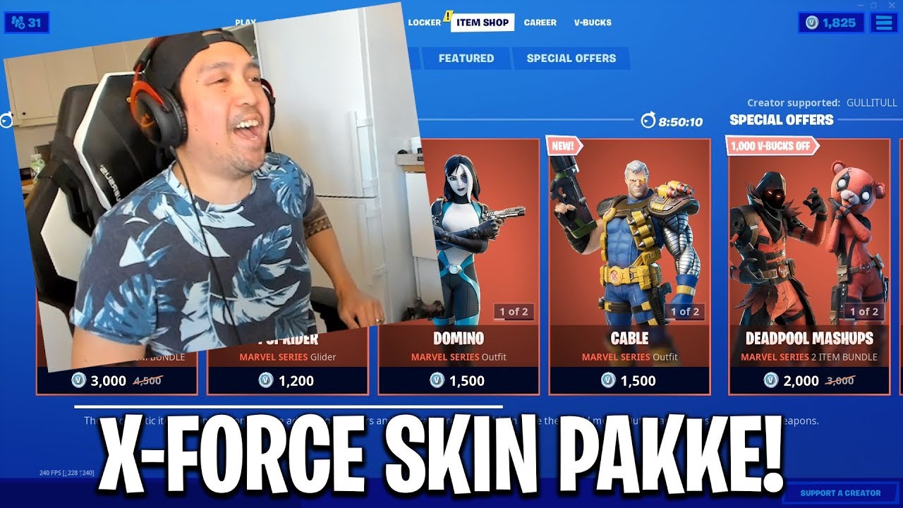 Jeg KJØPER skinnet CABLE fra X-FORCE skin bundle i Fortnite! - YouTube