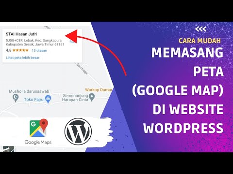 Cara Memasang Peta (Google Map) di Website Wordpress - YouTube