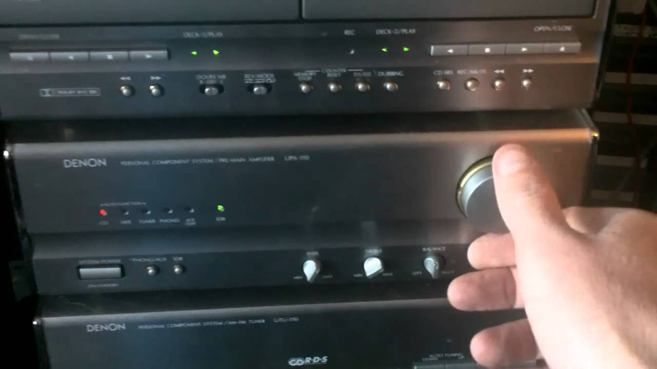 Denon mini Hi-Fi system F100 - YouTube