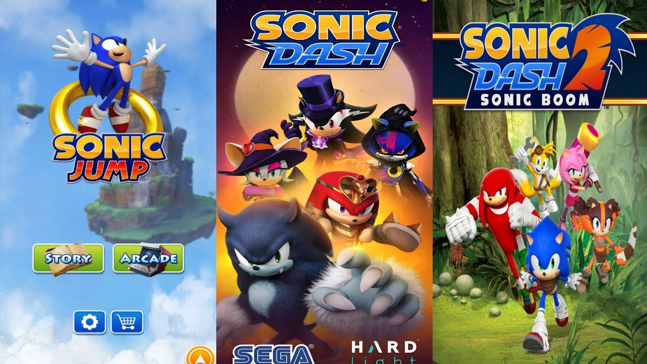Sonic Jump 🆚 Sonic Dash 🆚 Sonic Boom - Vs All Bosses All Characters ...