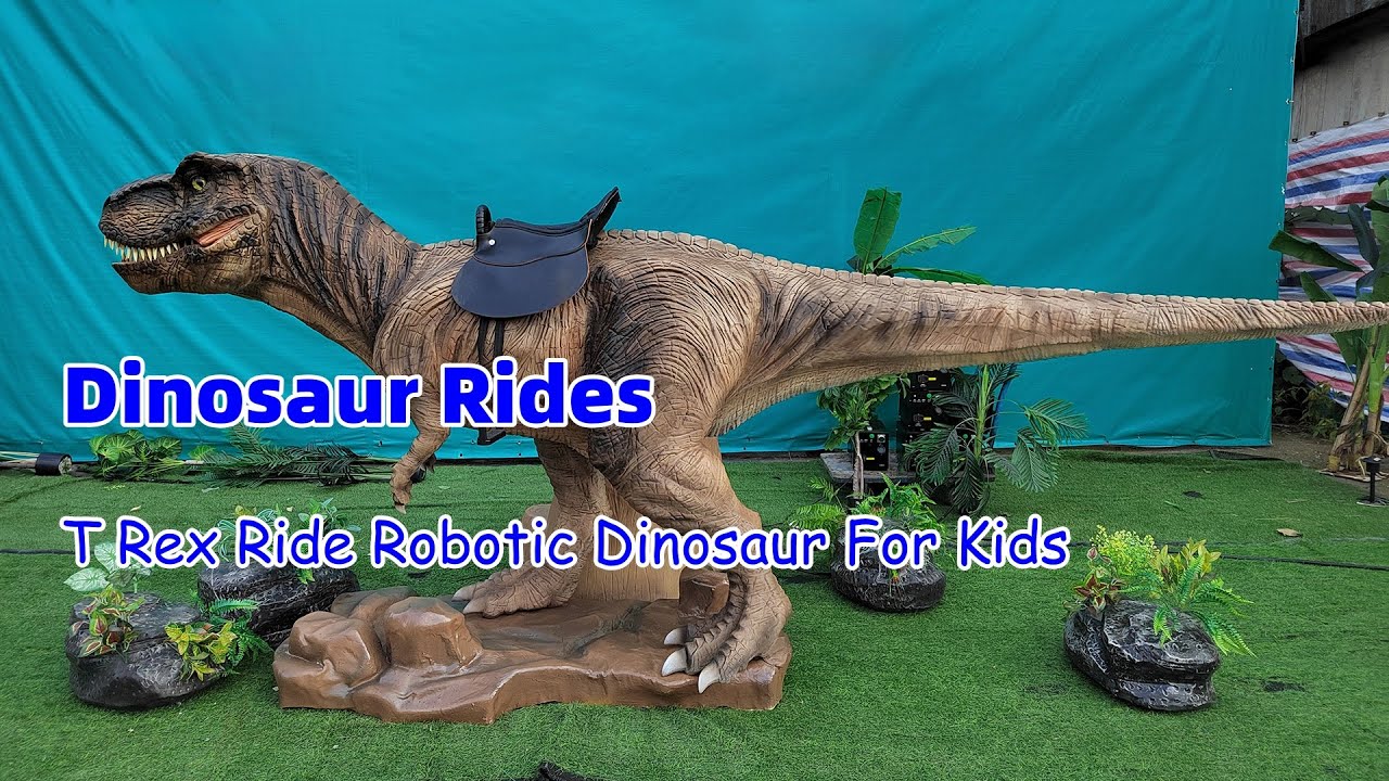T Rex Ride Robotic Dinosaur For Kids - YouTube