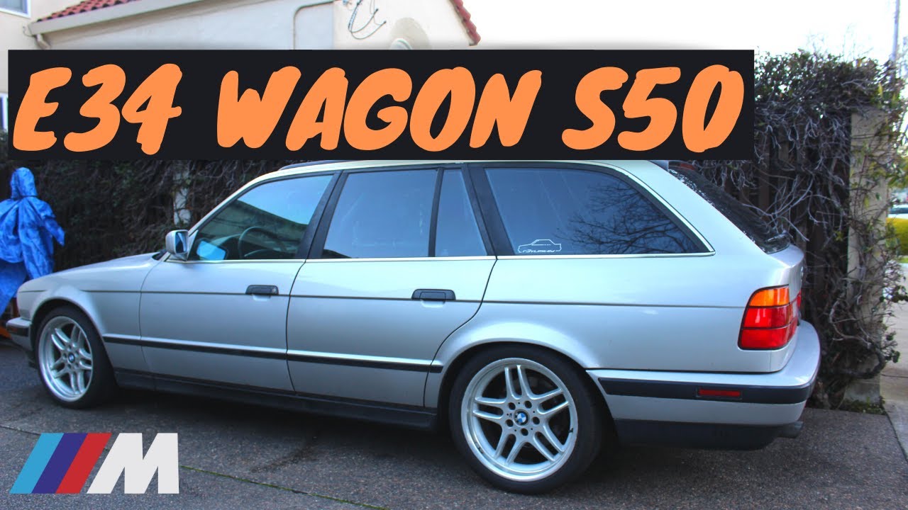 BMW E34 S50 M3 Swap Wagon - Drifting & Walk Around - YouTube