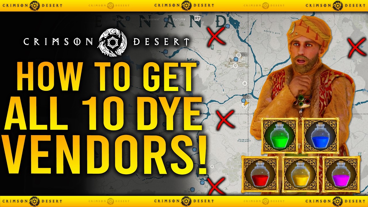 How To Get ALL DYE VENDOR LOCATIONS Guide - All 10 Dye Vendors ...