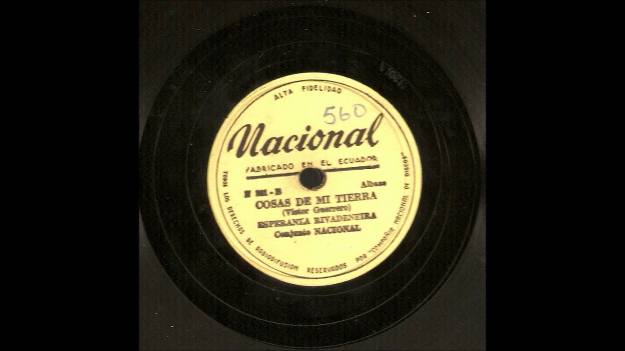 COSAS DE MI TIERRA . ESPERANZA RIVADENEIRA CON EL CONJUNTO NACIONAL ...