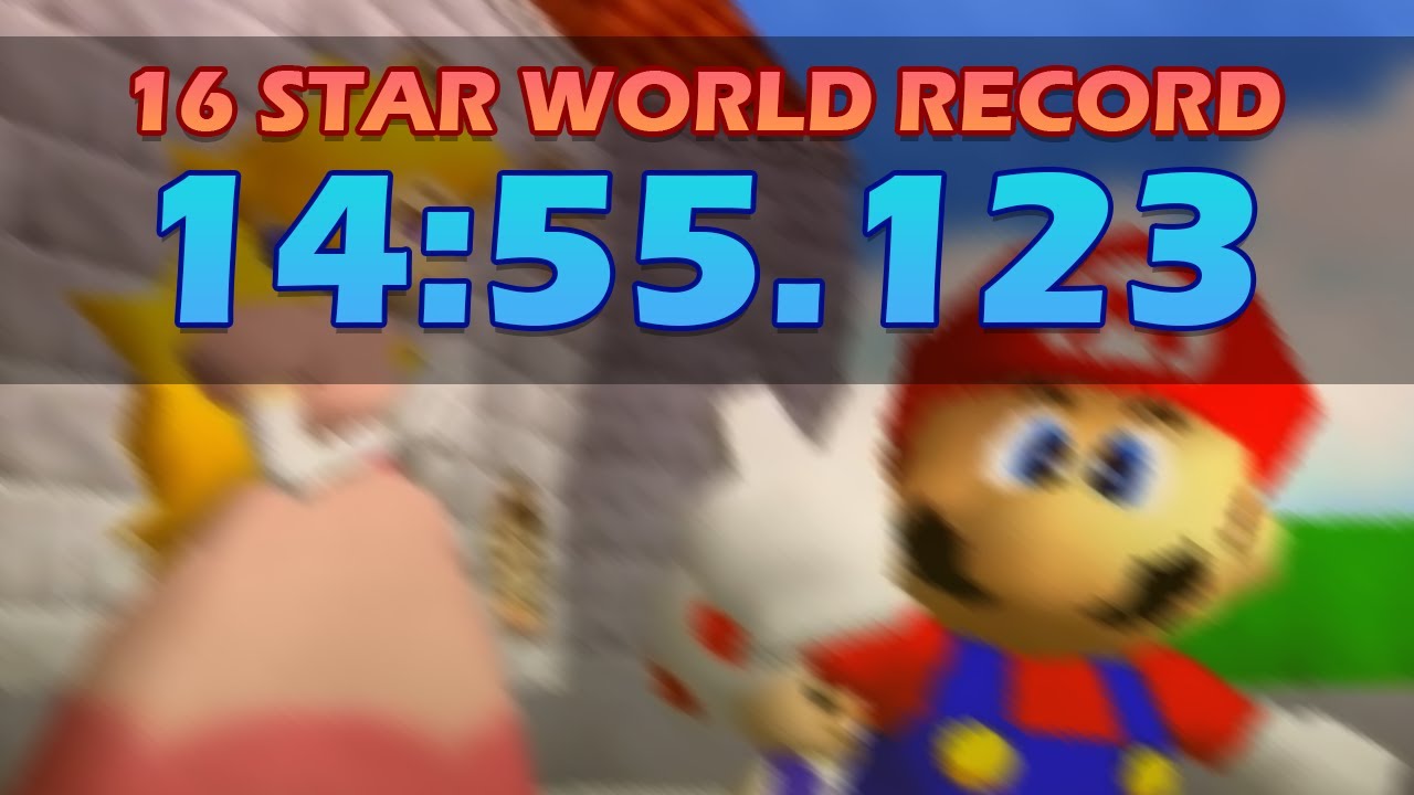 SM64 16 Star Speedrun in 14:55.123 [Former WR] - YouTube