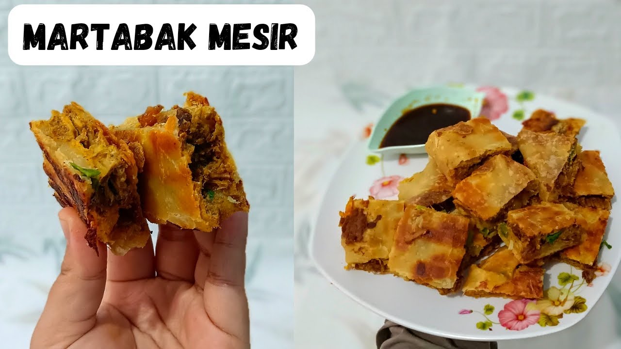 Cara membuat MARTABAK MESIR simple, pakai isian daging rendang saja 😍 ...