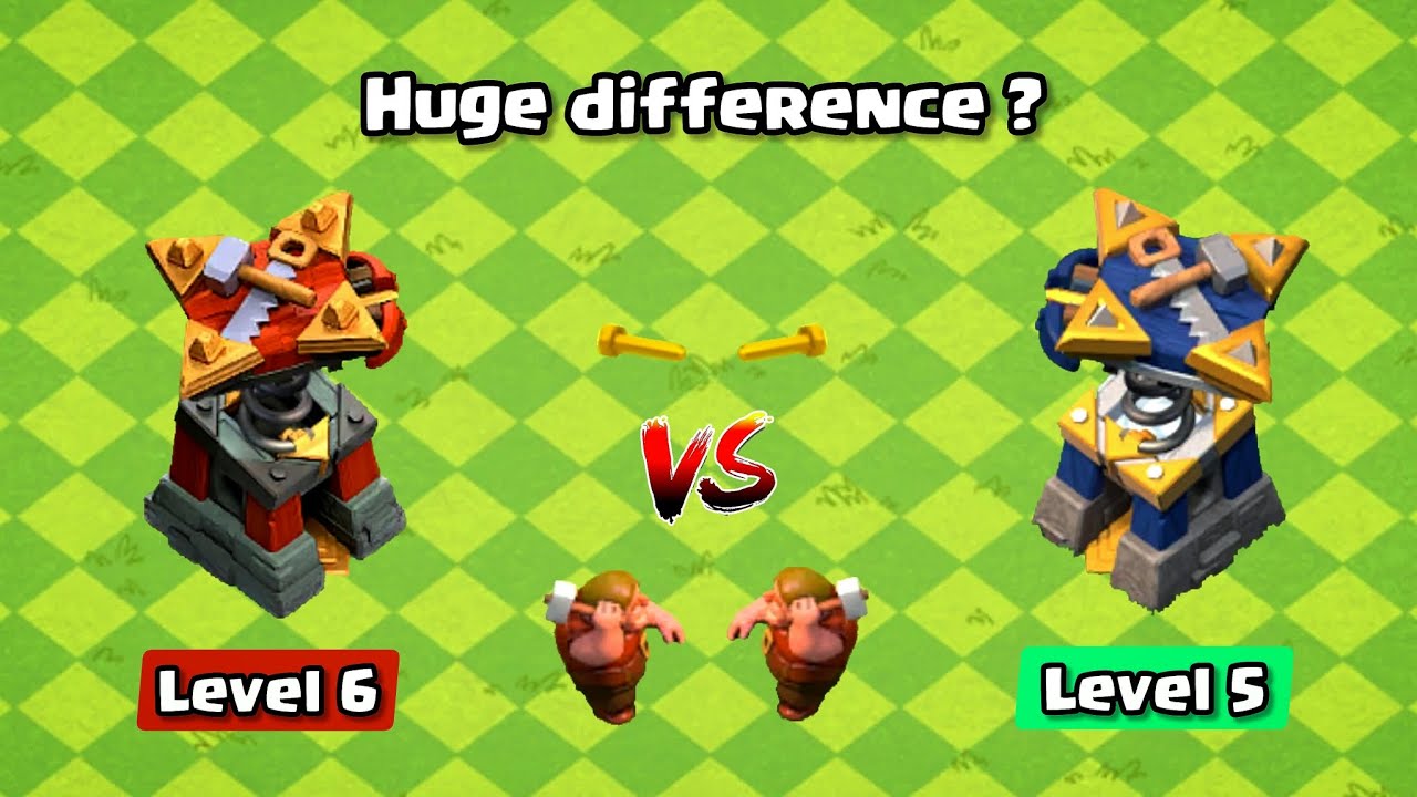 Builder hut new level 6 Vs level 5 Comparison ll Clash of clans ll ...