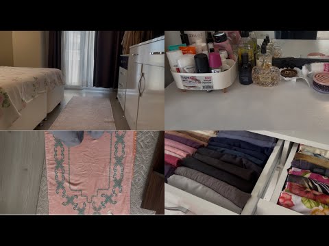 Yatak odası temizlik/çekmece düzeni/sessiz VLOG 
