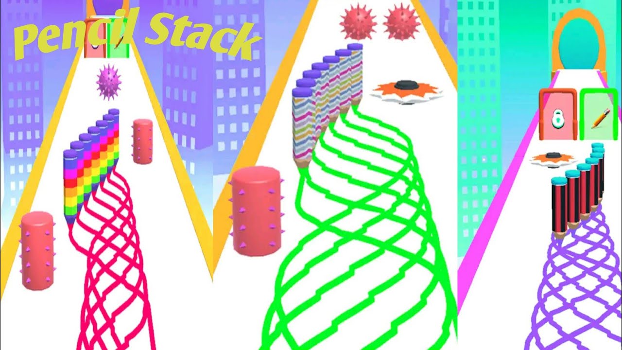 Pencil Stack - Android, IOS Gameplay | LR Gameplay - YouTube