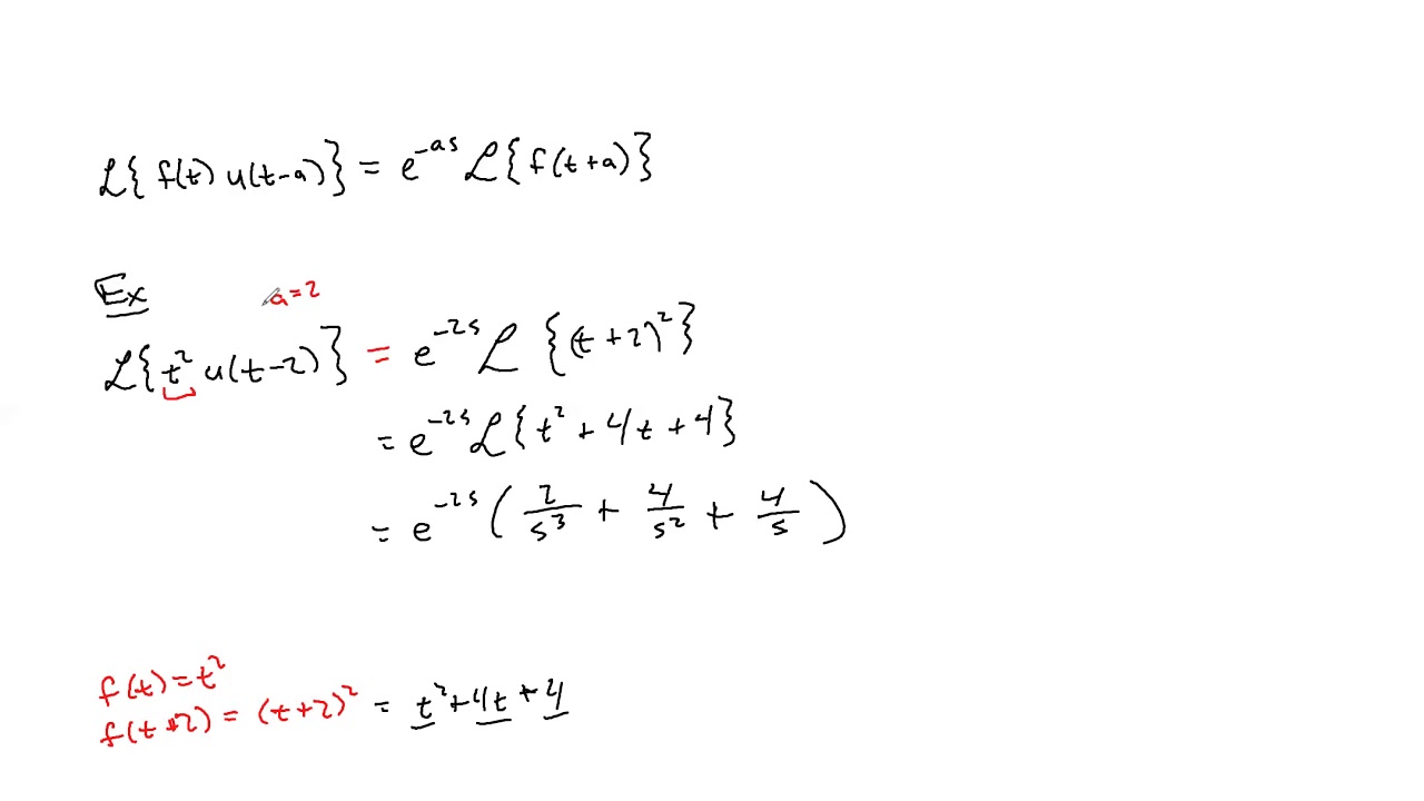 Laplace with Unit Step Functions - YouTube