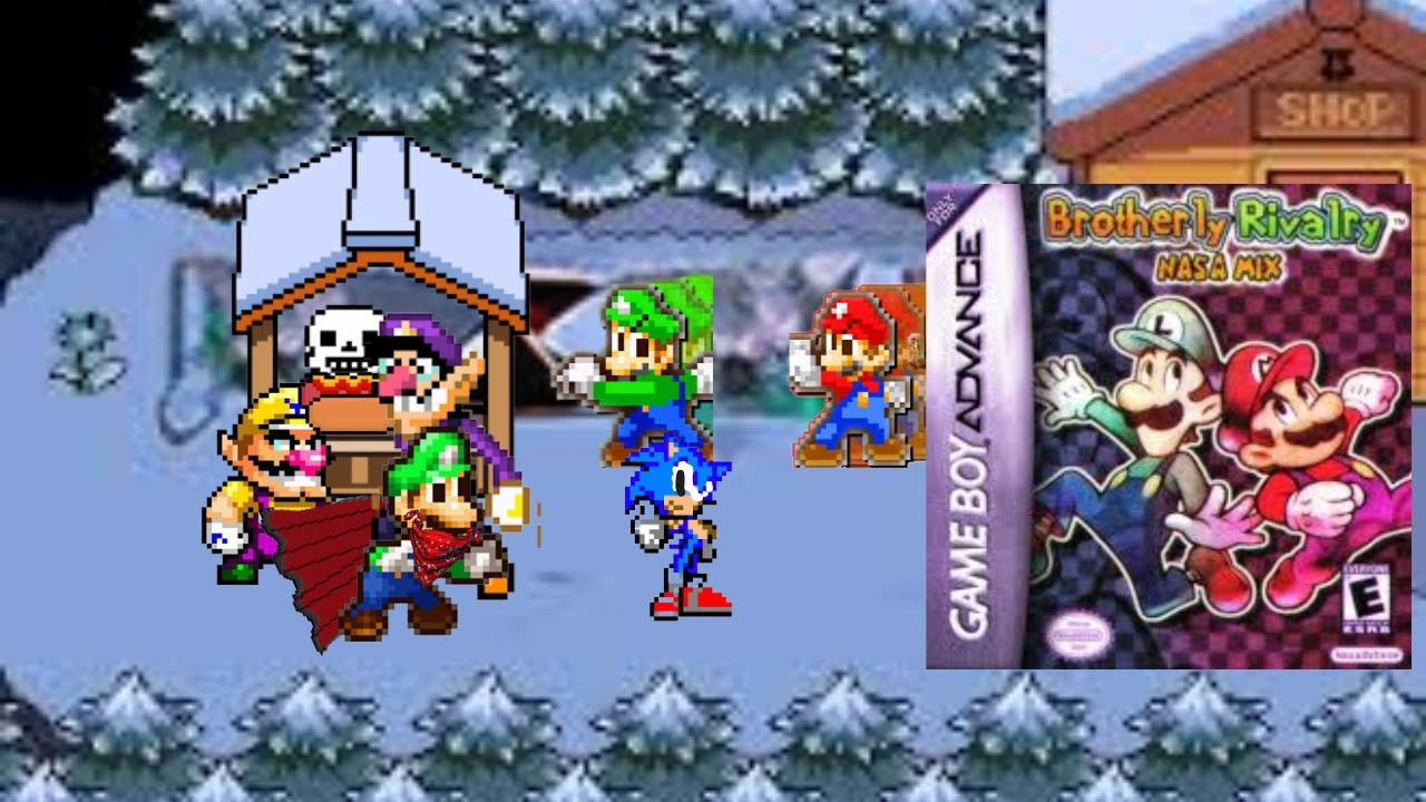 the weegee guy fights with mario and luigi and sans got them bars with ...