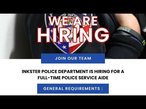 WE ARE HIRING! JOIN OUR TEAMINKSTER POLICE DEPARTMENT IS HIRING FOR A ...
