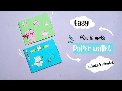 how to make a wallet paper/ paper wallet/ art and craft with paper ...