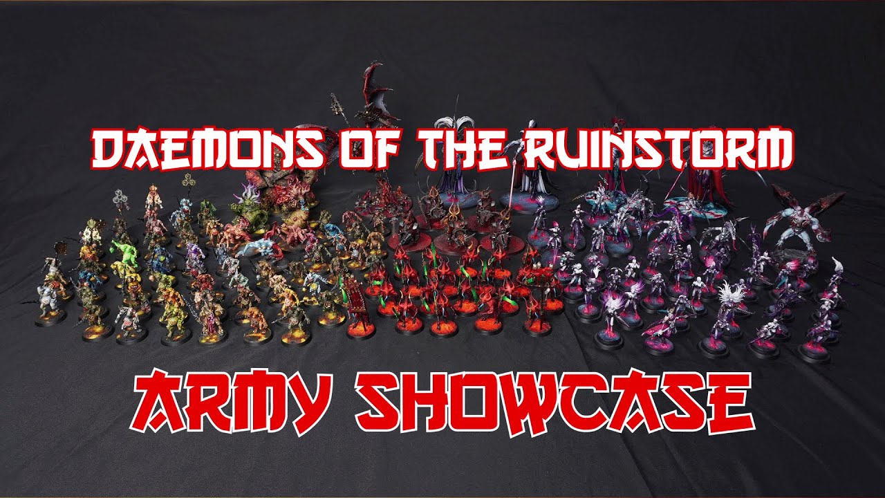 Daemons of the Ruinstorm - Army Showcase - YouTube