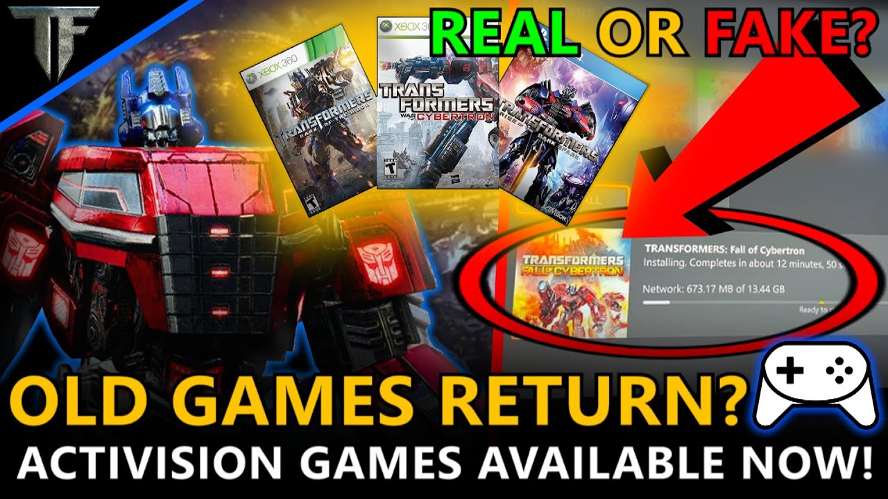Transformers Activision Games Relisted And Found?! Coming Soon ...