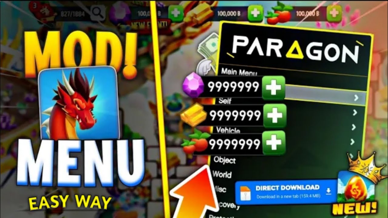 Dragon City Mod Menu 2024 v24.7.2 Unlimited Money and Gems 😄 - YouTube