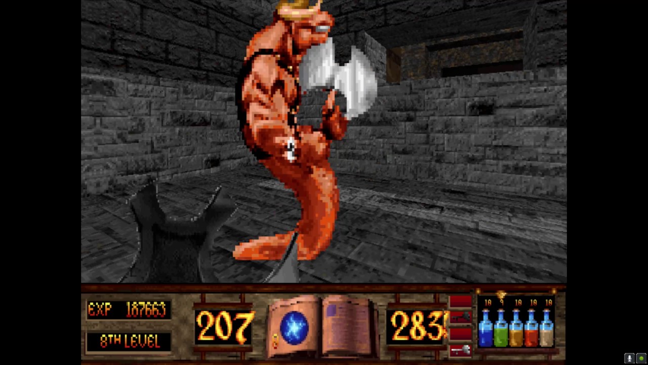Witchaven (DOSBox) - Level 15 - All Secrets - Uncommented - YouTube