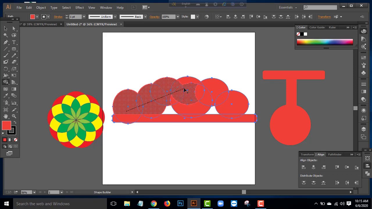 shape builder tool - YouTube